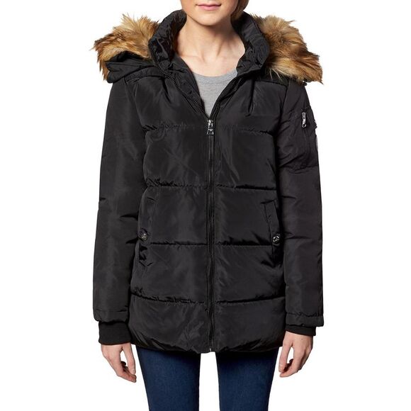 Madden Girl | Jackets & Coats | Madden Girl Womens Quilted Faux Fur ...